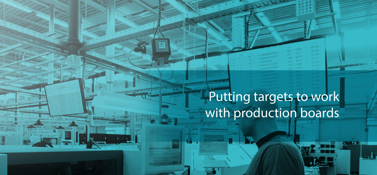 Putting targets to work with production boards